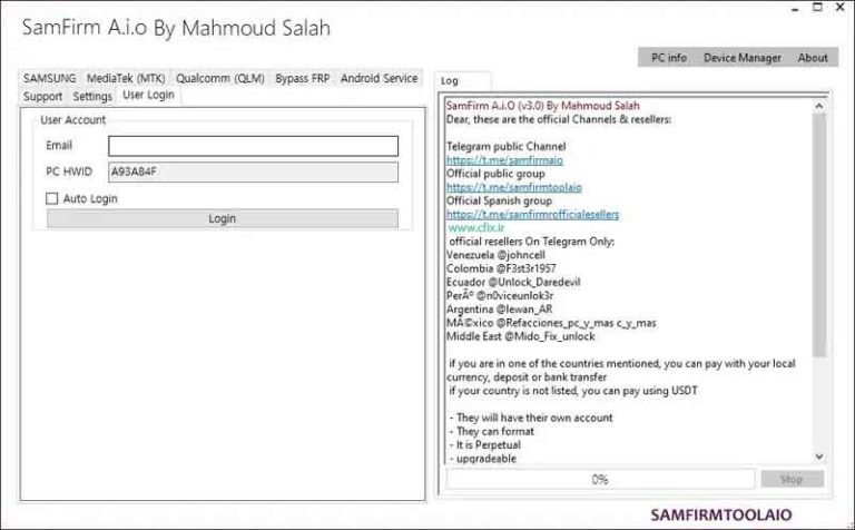 دانلود نرم افزار SamFirm Tool AIO تمام نسخه ها